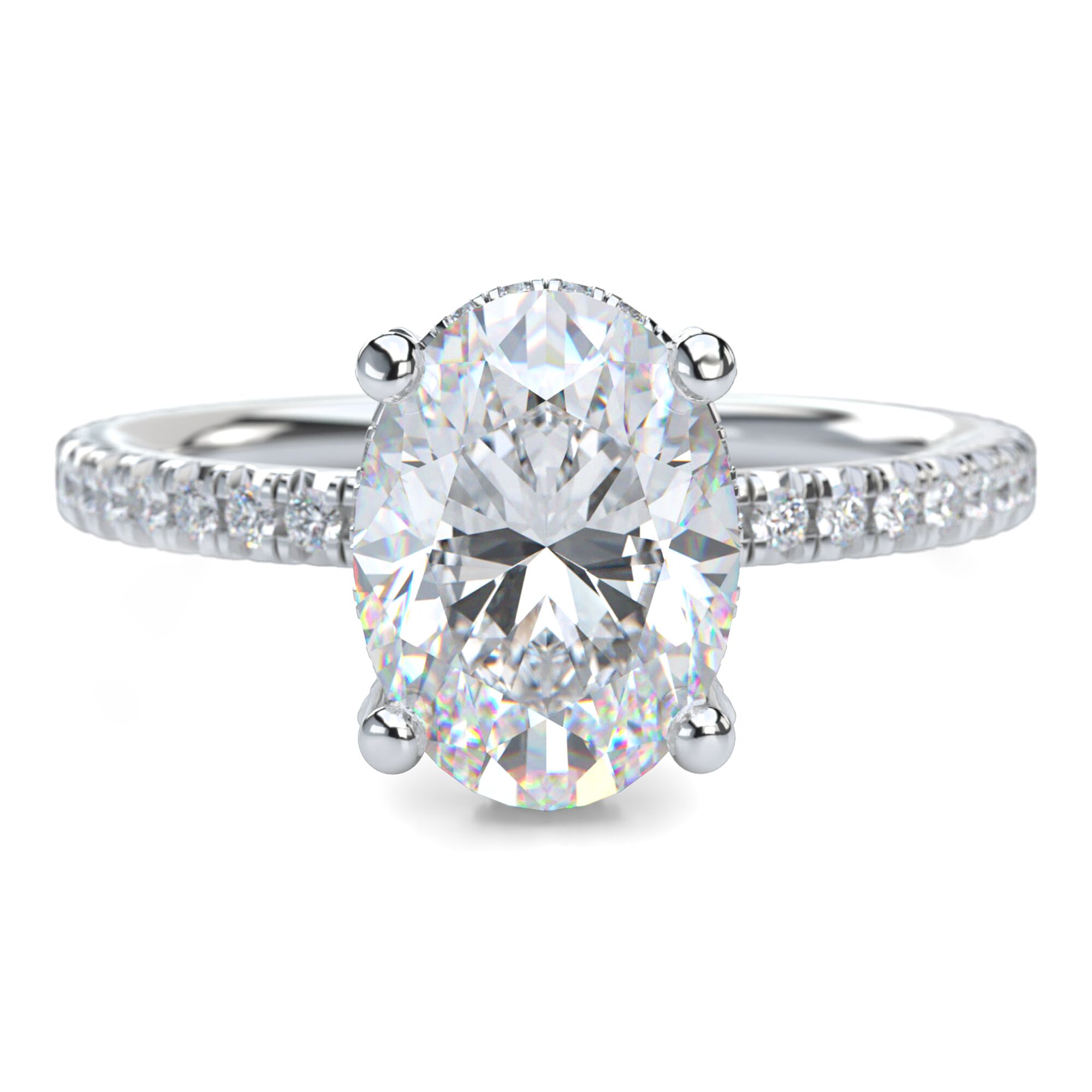 The 1915 Collection Oval Center Diamond Engagement Ring (2 3/8 ct. tw.)