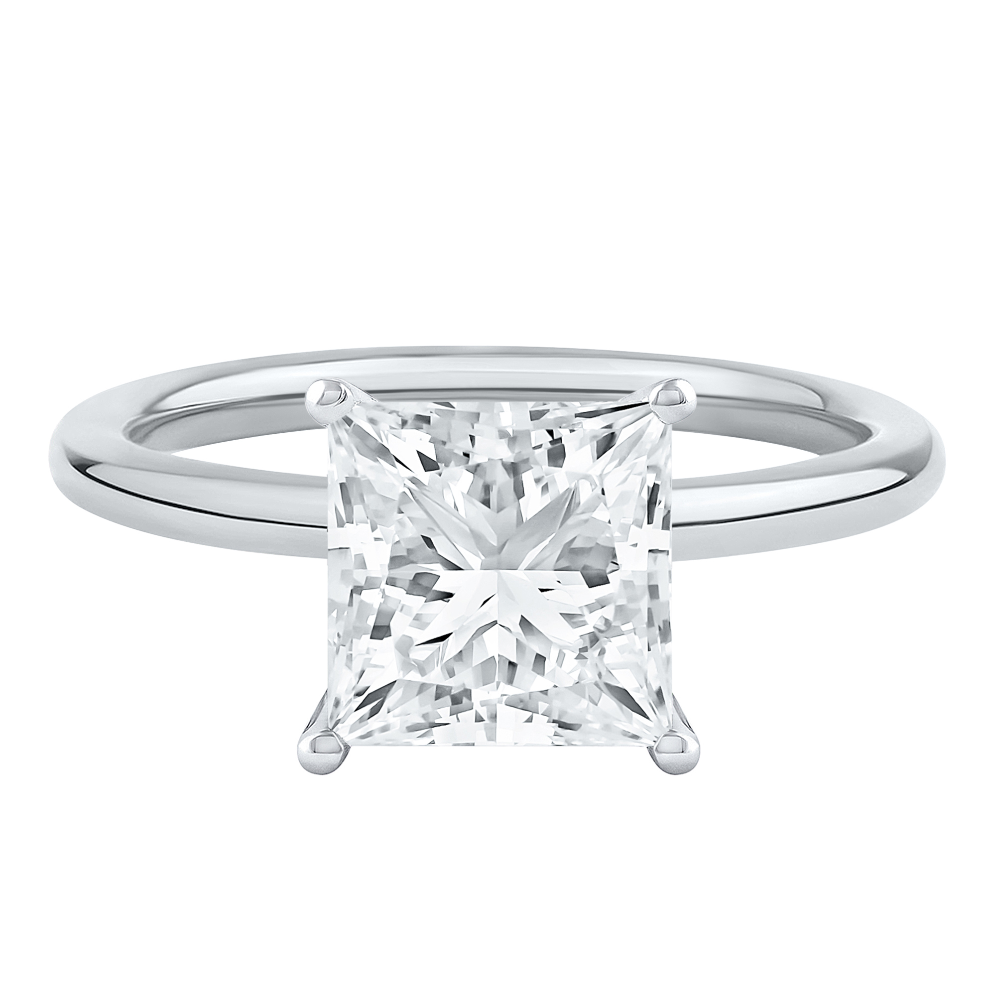 Helzberg Lab Grown Diamonds Lab Grown Diamond Princess Solitaire (2 ct.)