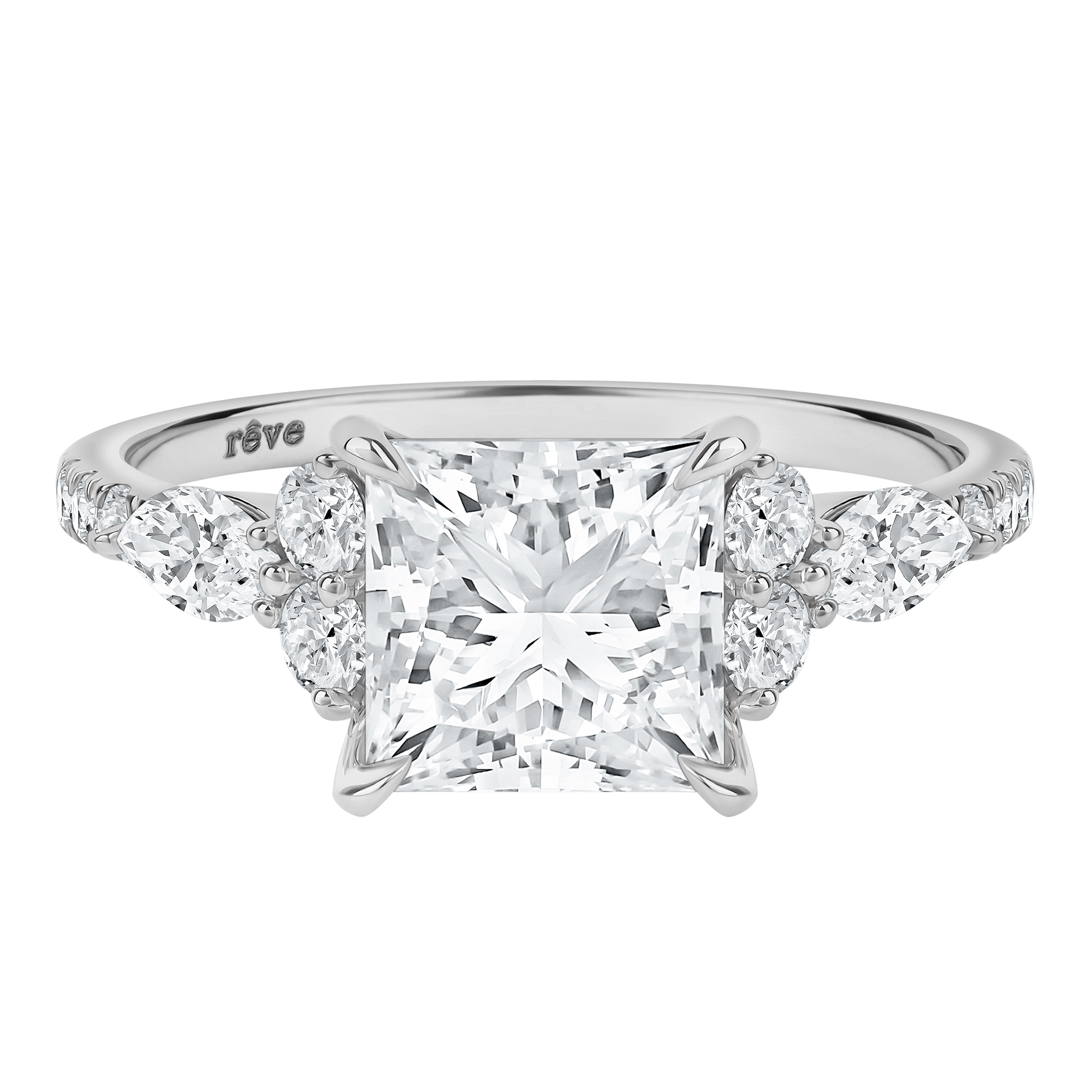 rêve Sage Lab Grown Diamond Engagement Ring in 14K Gold