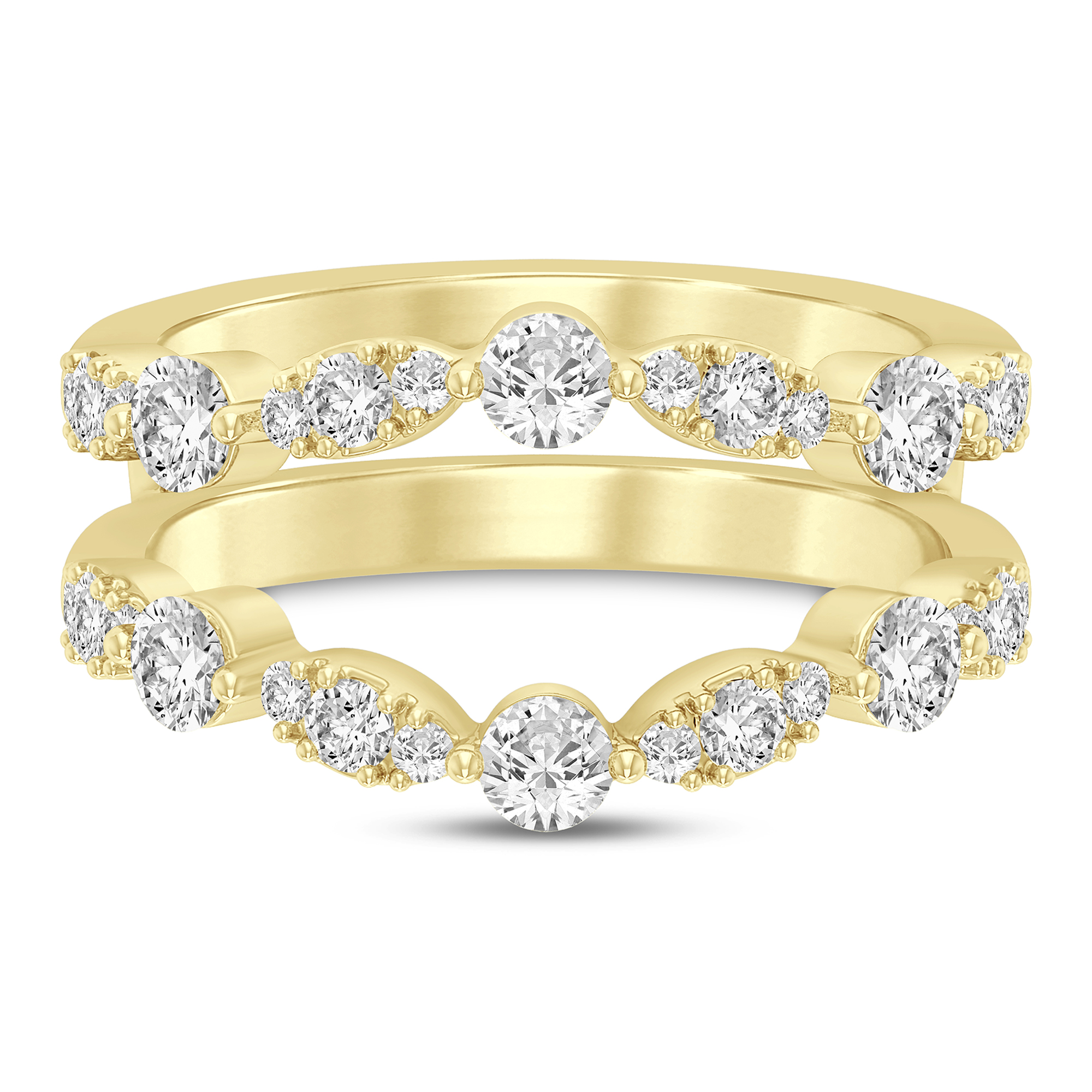 Helzberg Lab Grown Diamonds Lab Grown Diamond Ring Insert in 14K Gold