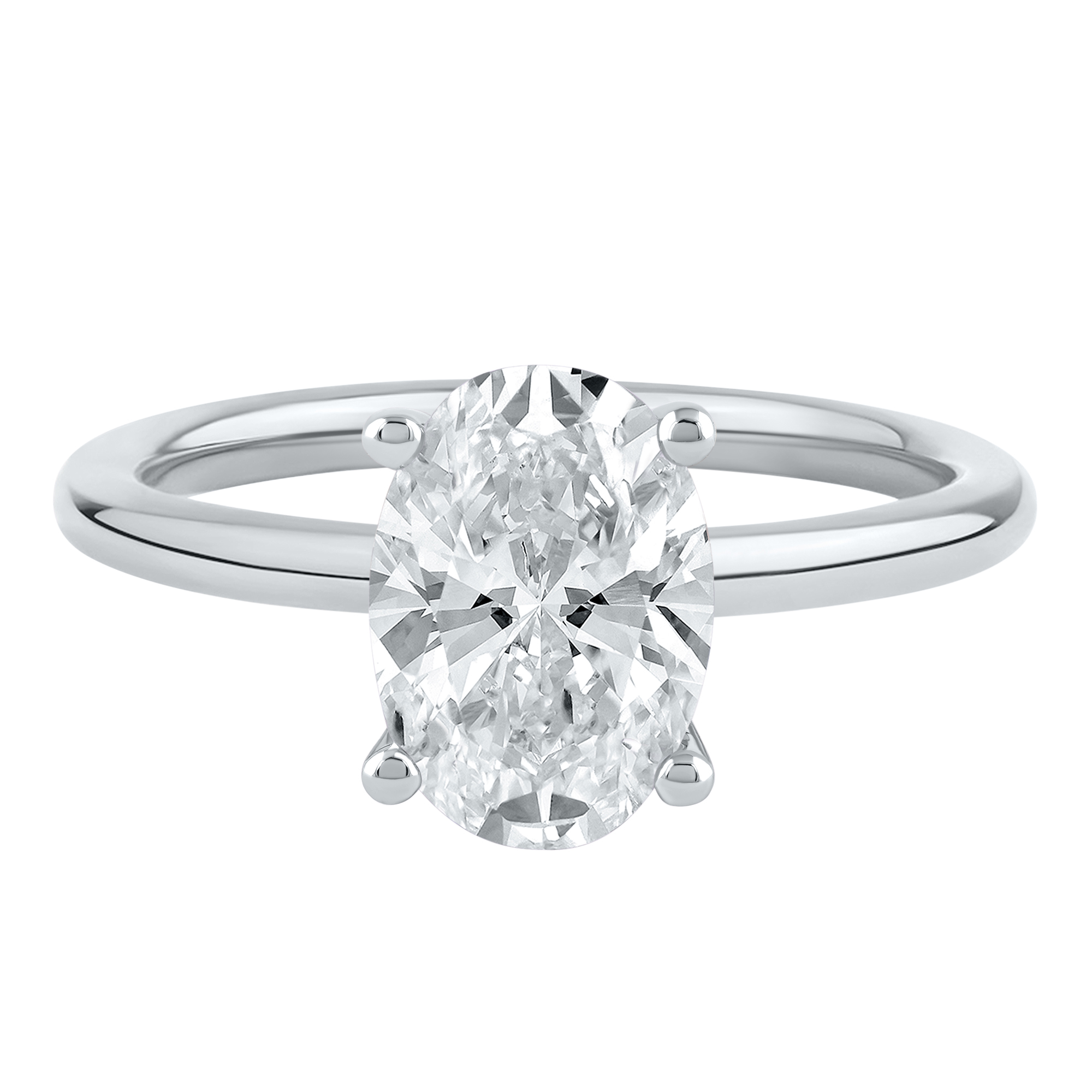 Helzberg Lab Grown Diamonds Lab Grown Diamond Solitaire Oval Engagement Ring