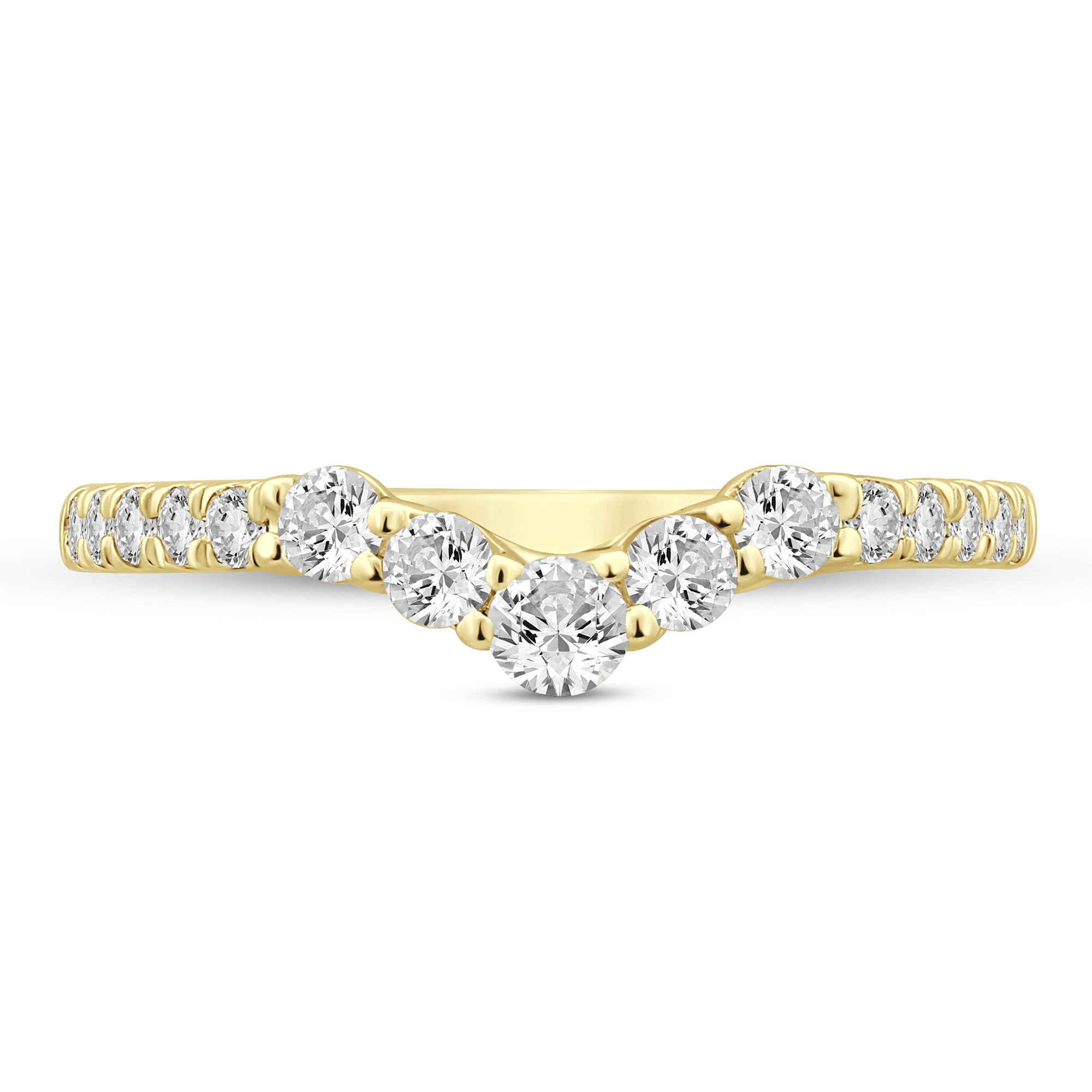 Helzberg Lab Grown Diamonds Lab Grown Diamond Contour Band