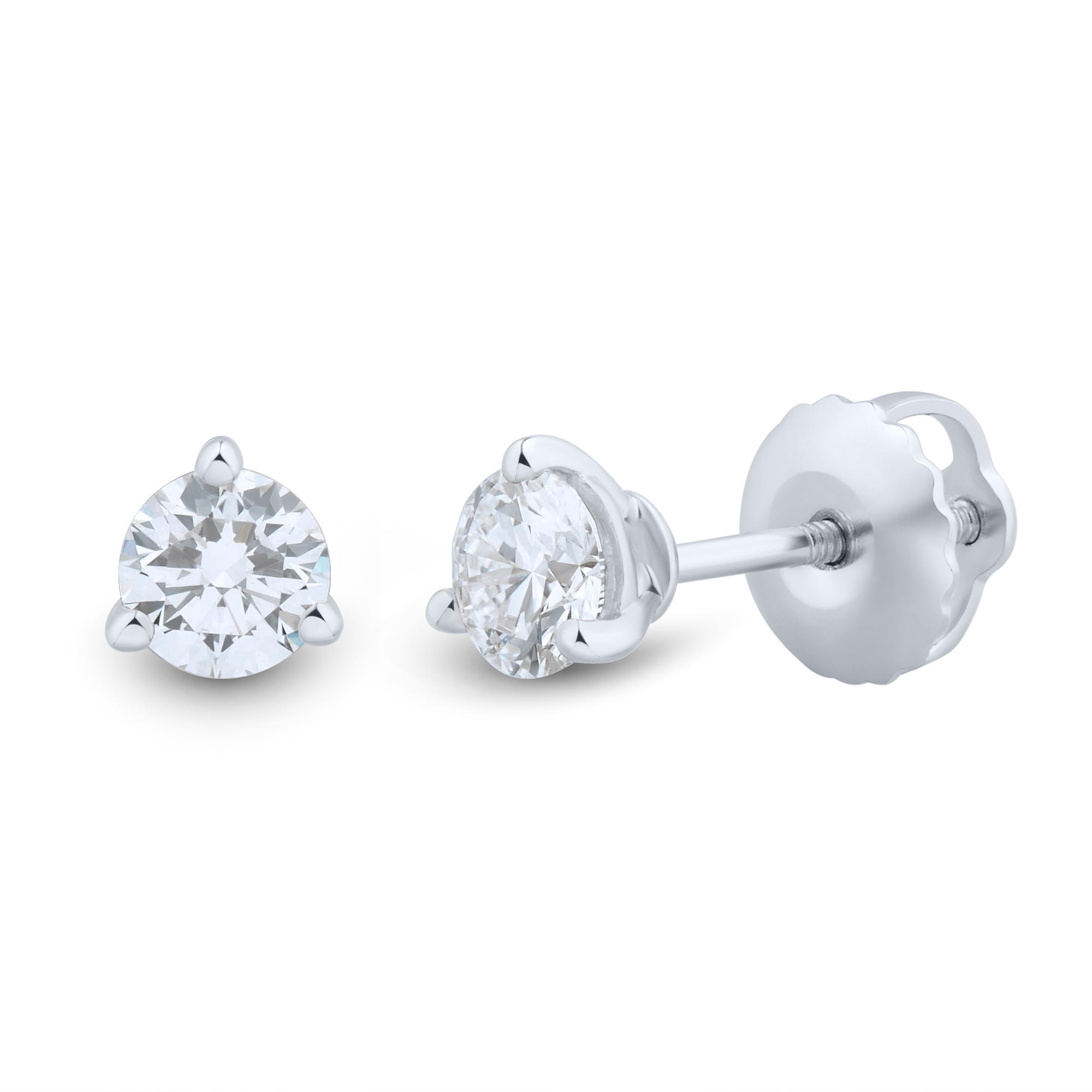 Helzberg Lab Grown Diamonds Lab Grown Diamond Martini Stud Earrings