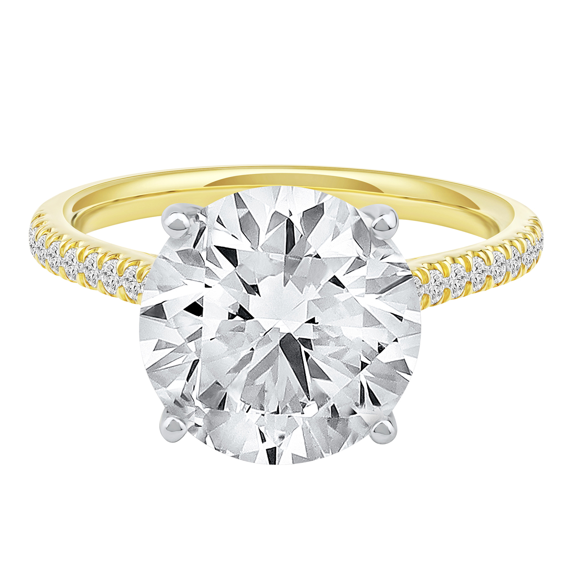 Helzberg Lab Grown Diamonds Lab Grown Diamond Round Engagement Ring