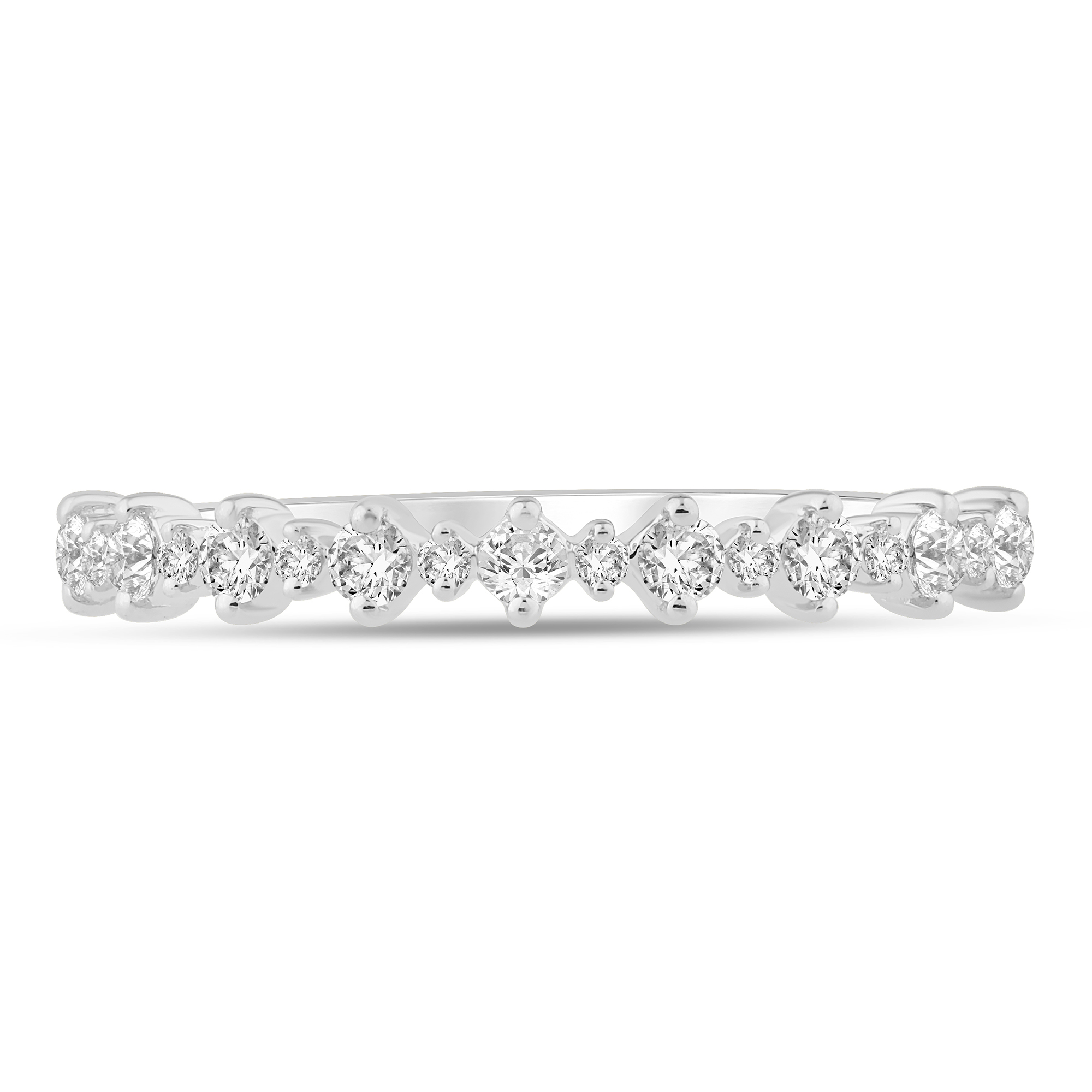 Helzberg Lab Grown Diamonds Lab grown Diamond Prong Stack Band