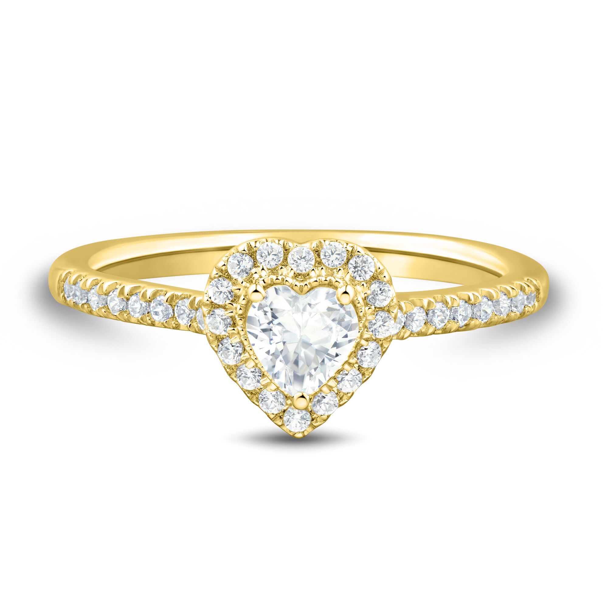Helzberg Lab Grown Diamonds Heart-Shaped Center Promise Ring