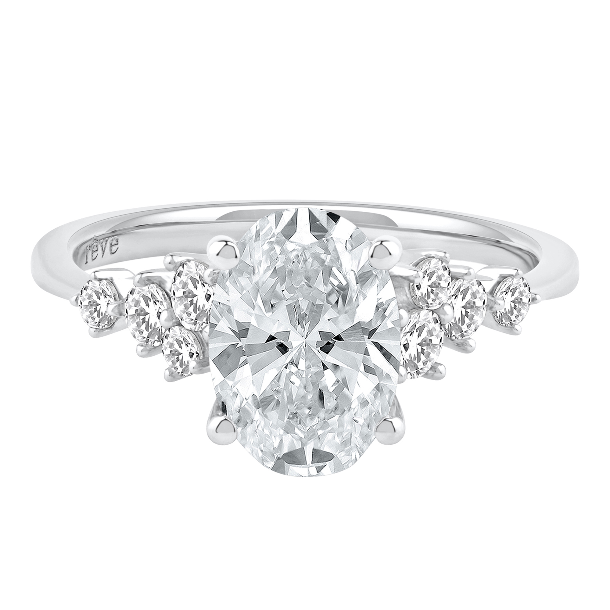 Helzberg Lab Grown Diamonds Lab Grown Diamond Oval-Shaped Engagement Ring