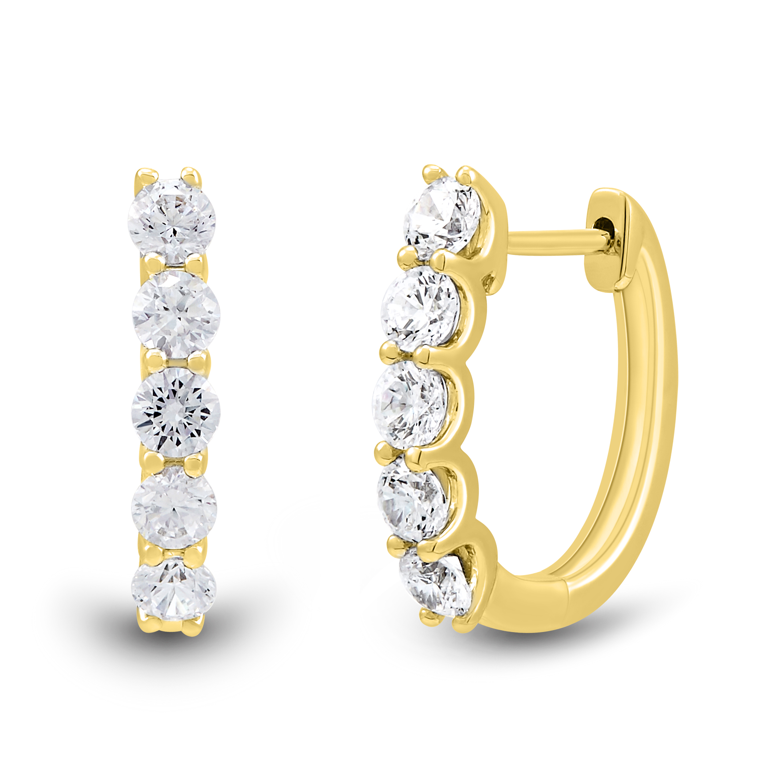 Helzberg Lab Grown Diamonds Lab Grown Diamond Round Hoops