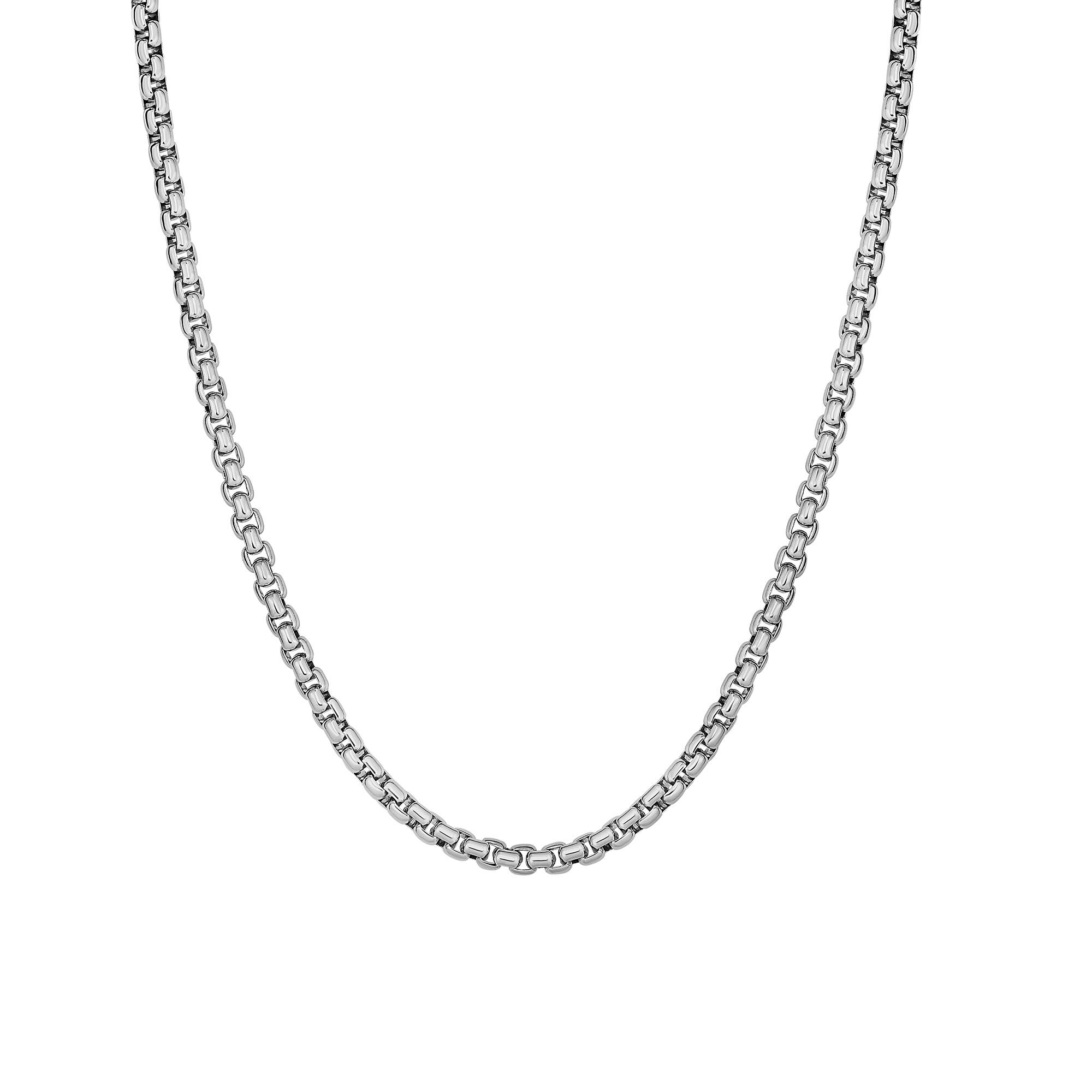 Sterling Silver Box Chain Necklaces