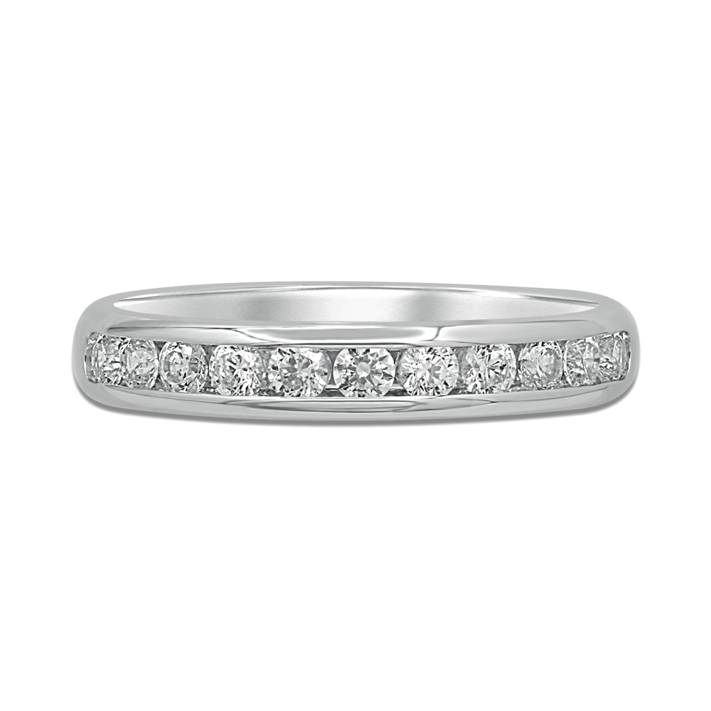 Comfort Fit Channel-Set Diamond Anniversary Band (1/2 ct. tw.)